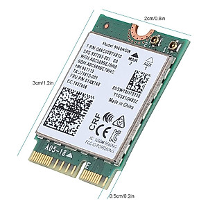 Wireless WiFi Card for Intel 9560AC NGW, 1730Mbps 2.4G/5G Dual Band Bluetooth 5.0 Network Card for Samsung/Dell/Sony/ACER/ISUS/MSI/Clevo/Terransforce/Hasee