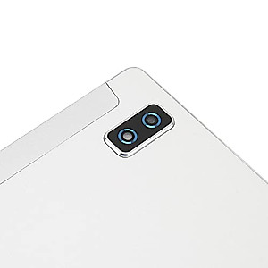 Qinlorgo 10.1 Inch Tablet 5G WiFi Silvery Gaming Tablet 8GB RAM 256GB ROM 100-240V for Office (US Plug)