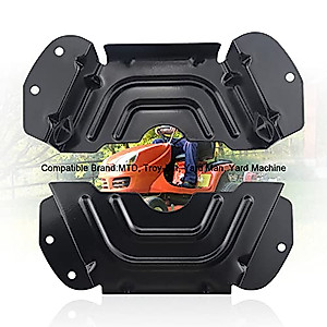 Lawn Mower Parts 783-06424A-0637 42 inch 46 inch Deck Spindle Pulley Belt Guard Cover Compatible with MTD &Troy-Bilt & Craftsman Lawn Mower - 2 Pack (Black), Red