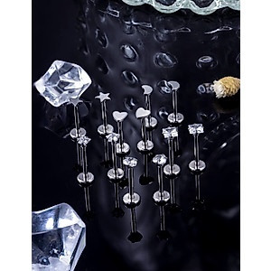 Vsnnsns 18G Threadless Push in Lip Rings Stainless Surgical Steel Labret Monroe Lip Rings Nail Cartilage Tragus Helix Earrings Studs Nose Ring Medusa Piercing Jewelry For Women Men 8MM 18 Gauge