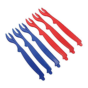 Hemoton Seafood Opener Tools Seafood Opener Tool 6Pcs Seafood Crackers Picks Tools Set Easy Opener Shellfish Sheller Knife for Lobster Crab Prawns Crawfish Shrimp Prawn Crab Tools