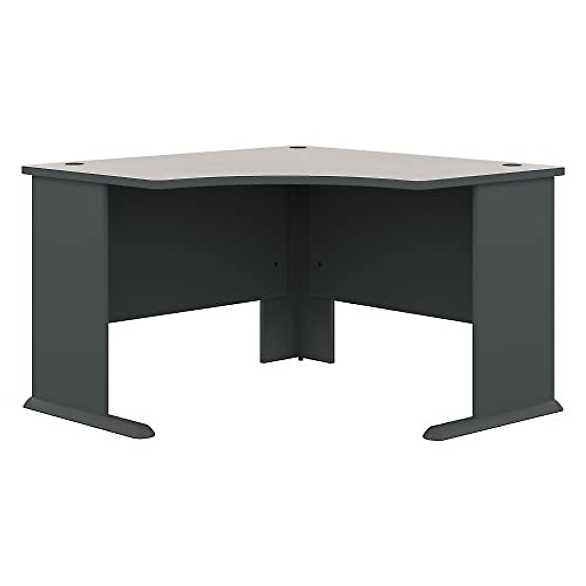 Bush Business Furniture Series A 48W Corner Desk in Slate and White Spectrum & WC8448A Series A 48W Desk in Slate and White Spectrum