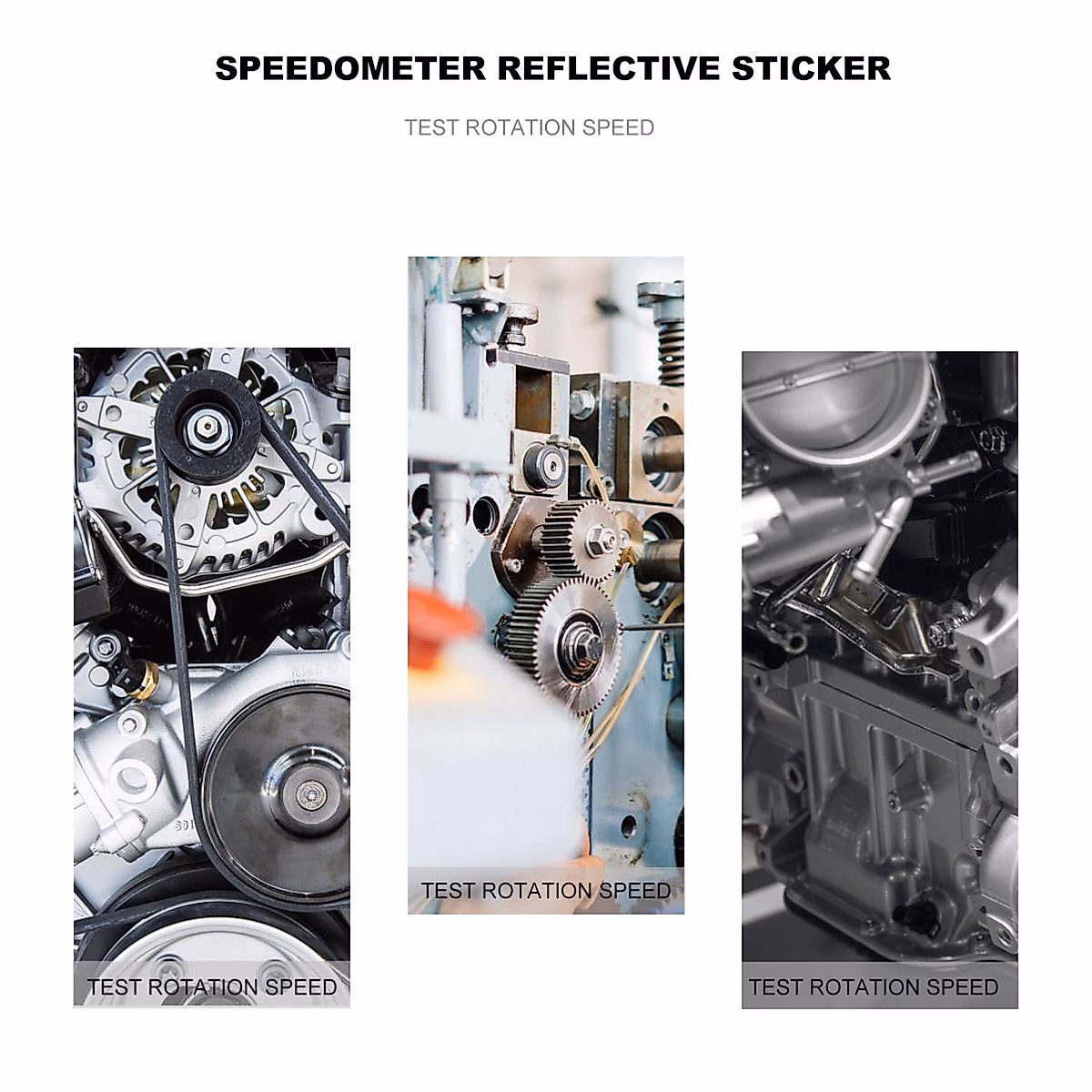 ULTECHNOVO Car Stuff Optical and Non- Digital Photos - Reflective Tape Strips for Digital Photo Tachometers 12pcs Car Sticker