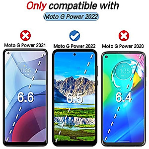 HPTech (2 Pack) Screen Protector Designed for Motorola Moto G Power 2022 Tempered Glass, 9H Hardness, Anti Scratch, Bubble Free, Easy to Install