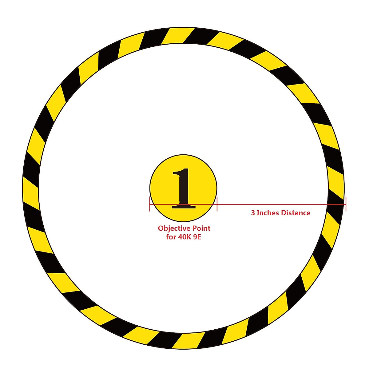 Jucoci Objective Point Markers 6PCS Set Objective Marker Compatible with WH40k Wargame (Miniature Not Included)