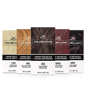 COLORCHARM Permanent Liquid Hair Color for Gray Coverage| 8A Light Ash Blonde | 1.4 Fl Oz