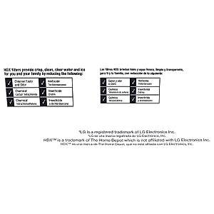 HDX FML-2 Replacement Water Filter / Purifier for LG Refrigerators (2 Pack)