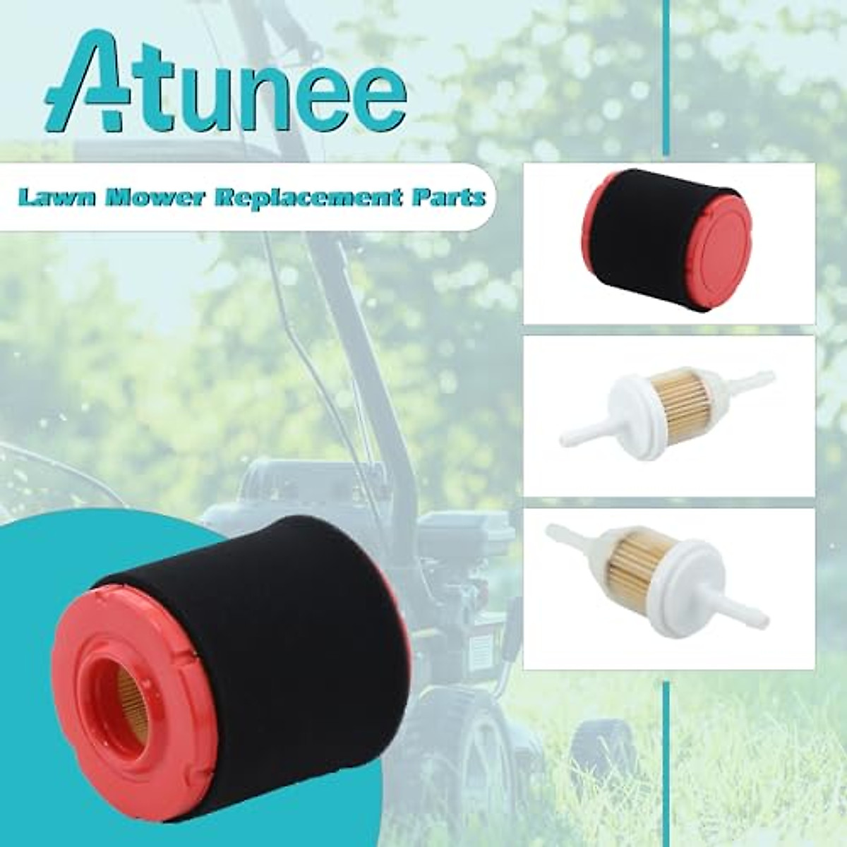 Atunee 2Pack 937-05066 Air Filter for MTD 547cc Fit for Cub Cad XT1-LT42 XT1-LT46 Lawn Mower Engine 4X90HU 4X90HUA 8X90KU 8X90KUB 8X90ZU 8X90ZUA 9X90HU 9X90HUA AX90HU AX90HUA AX90HUB with Fuel Filter