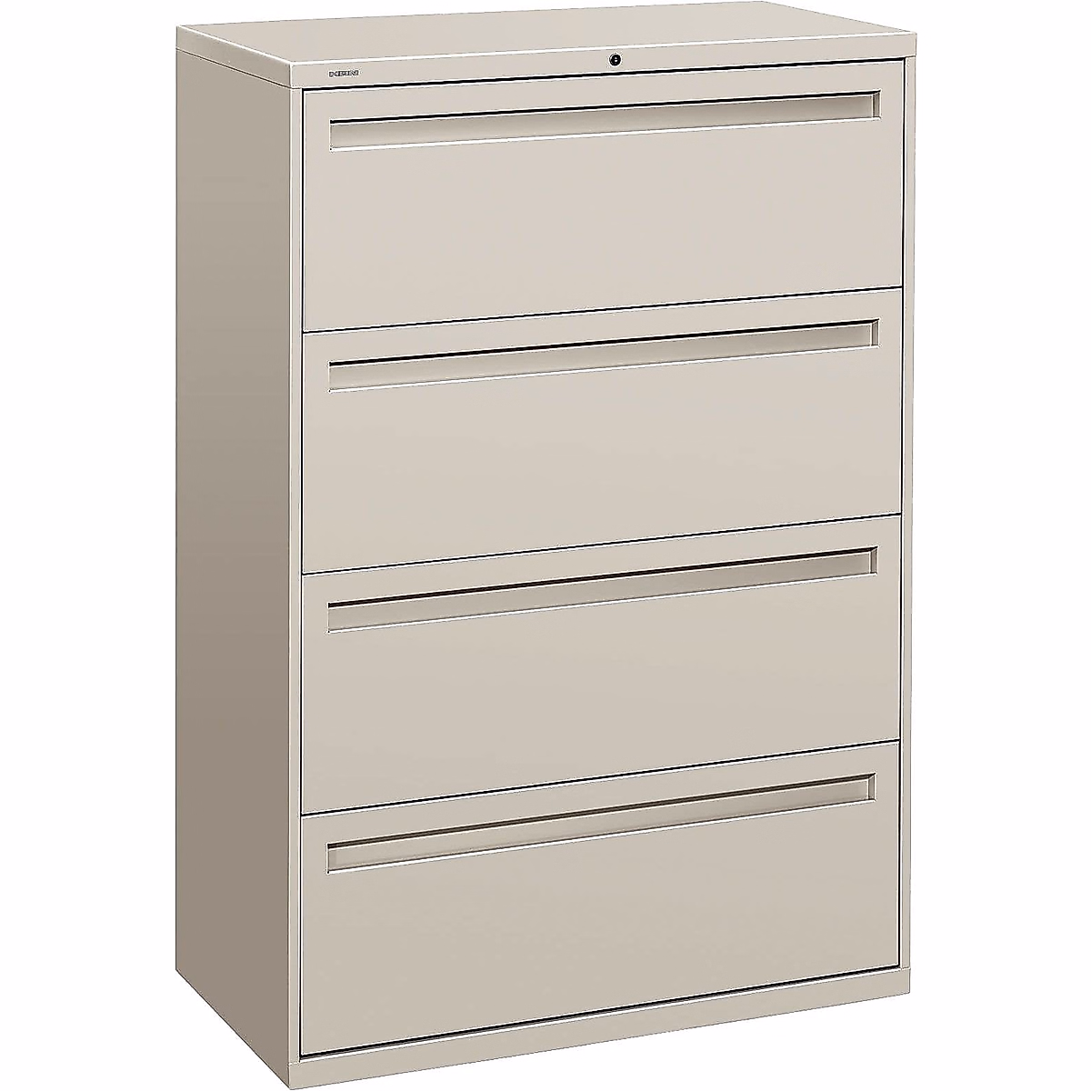HON 784LQ 700 Series Four-Drawer Lateral File, 36w x 19-1/4d, Light Gray