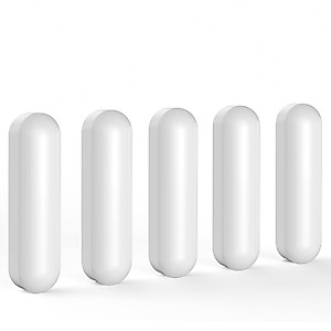 FunChem Stir Bar Set, 5pcs PTFE-Coated Magnetic Stirring Bars for Stirrers (10 mm, 5), White