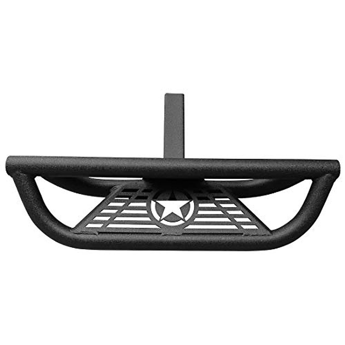 YZONA 2.5 Inch Drop Universal Bumper Hitch Step Trailer for 2 Inch Receiver Compatible with Pickups Trucks Vans SUVs ATVs, with Pin Lock & U-Bolts Stabilize, Tow Guard Protector Rear bar