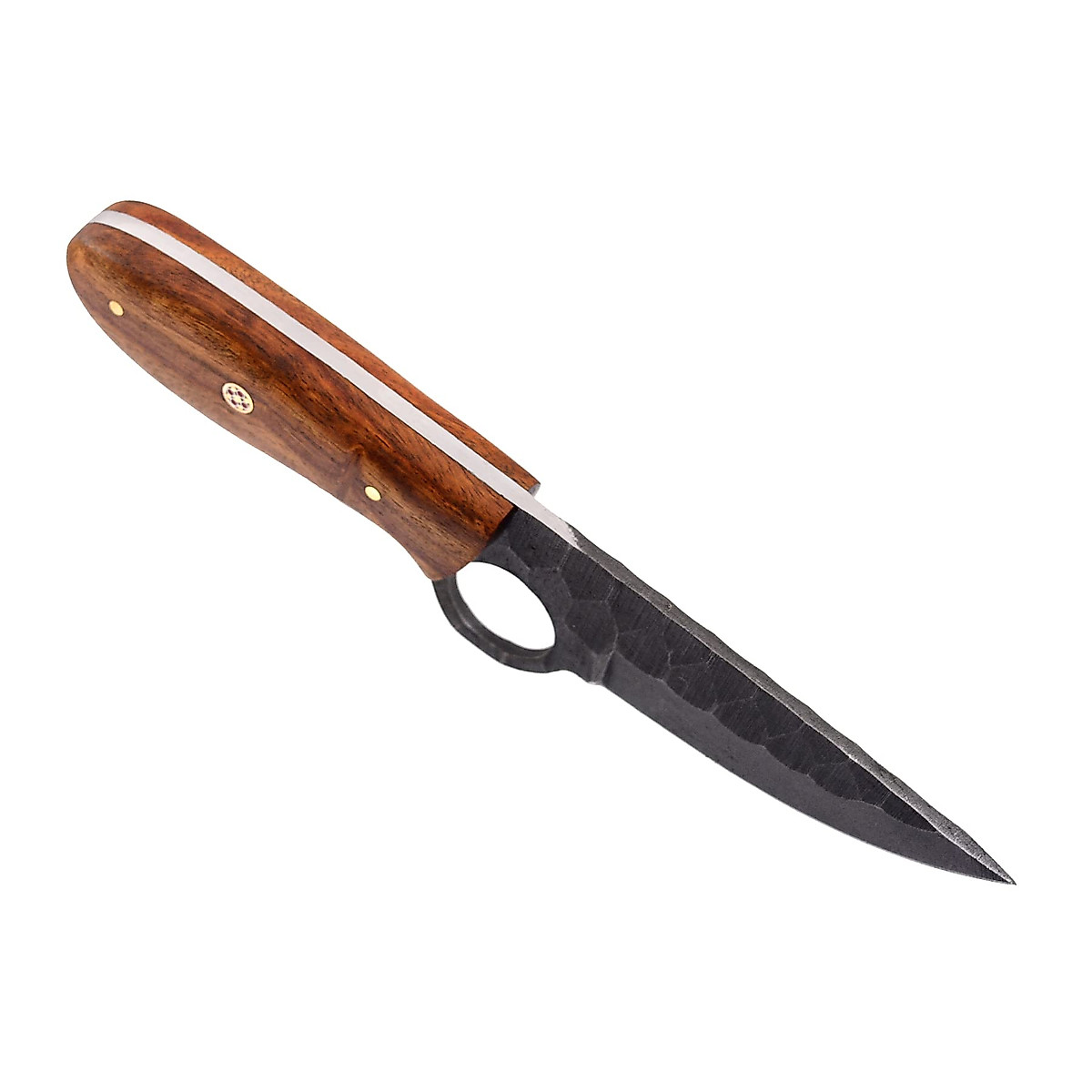 HANDCRAFT GOODS Handmade Hunting Knife with Leather Sheath Fixed Blade Bushcraft Knife1095 Carbon Steel knife-Camping knife Skinner Knife for Men