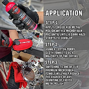 Renegade Products USA - Forged Red - Forged Metal Polish for Billet Wheels & Soft Aluminum, Soft Metal & Forged Wheel Polish, Billet Aluminum Cleaner & Polish, 12oz.