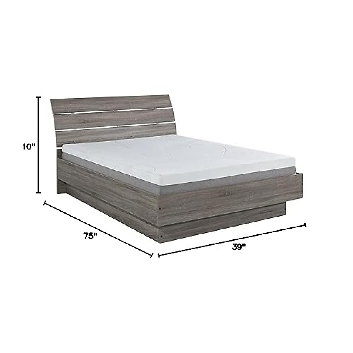 Slumber Solutions 10-in. Gel Memory Foam Mattress Medium Twin