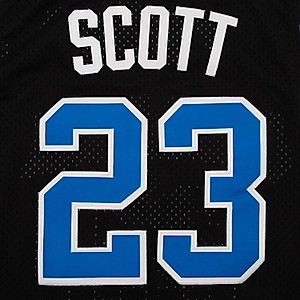 TUEIKGU 23 Nathan Scott Basketball Jersey for Men 90s Hip Hop Clothing for Party (Black23, XX-Large)