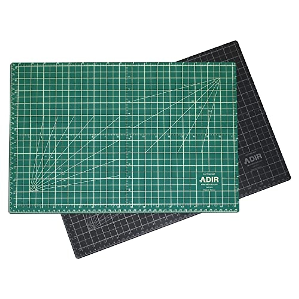 Adir Corp. Self Healing Cutting Mat - 18x24 Inches, 5 Layers Double Sided Cutting Mat for Crafts - Reversible Non-Slip Cutting Pad with Grid