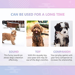 POPETPOP 2pcs Pet Plush Toys Dog pet Biting Toy Small Puppy chew Pet Supplies Teething Toys for Puppies Puppy Dental Toy Pet Plaything Puppy Toy Pet Chew Toy Sound Toy Filling pp Cotton