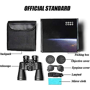 30X50 High Power HD Durable Professional Waterproof Binoculars - BAK4 Prism FMC Lens for Bird Watching Hunting Outdoor Concerts