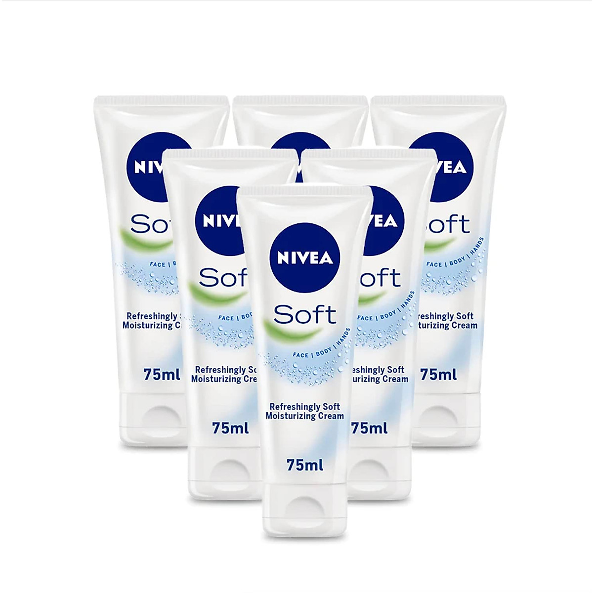 NIVEA Soft Moisturizing Creme 2.60 oz (Pack of 6)