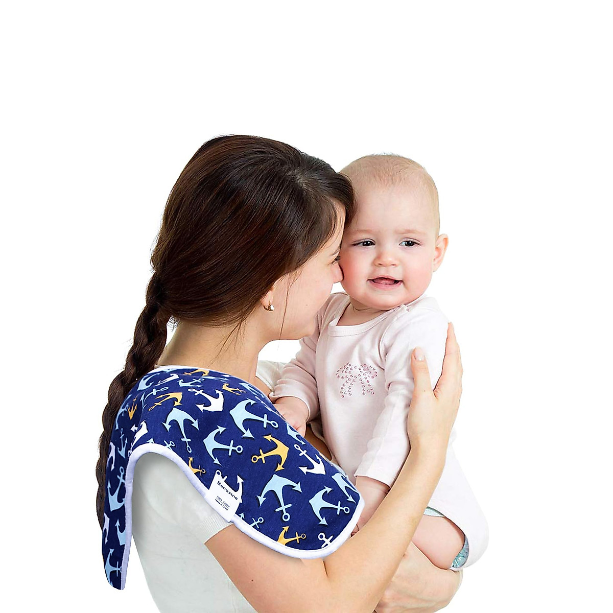 Benoxine Ultra-Soft Baby Burp Cloths Absorbent, Large Size, Cotton,Adorable Designs Perfect for Boys and Girls 8-Pack