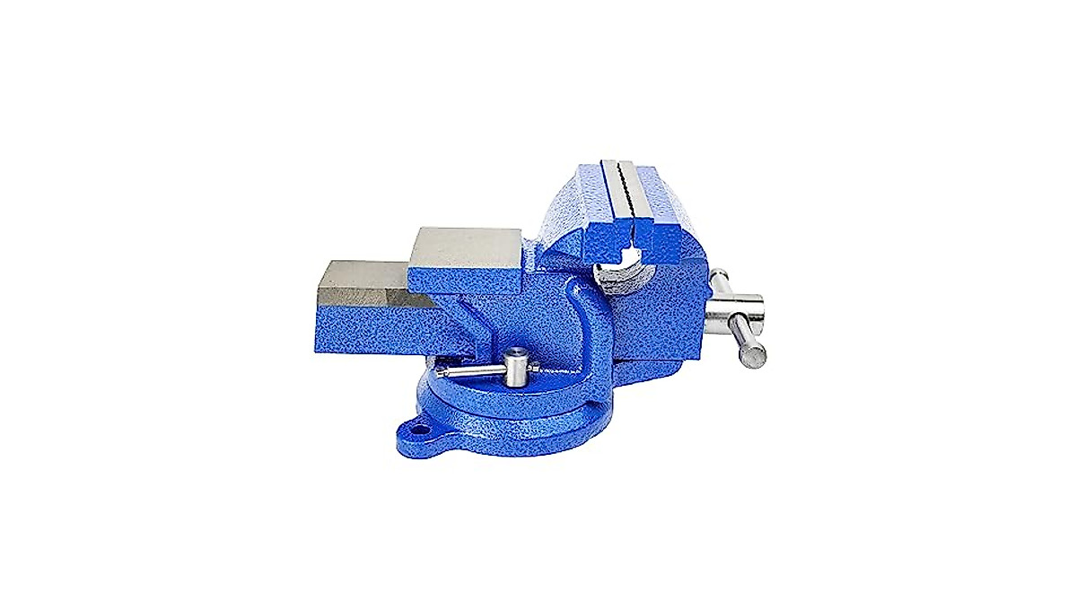 HFS 5" Heavy-Duty Bench Vise with Swivel Lock Base