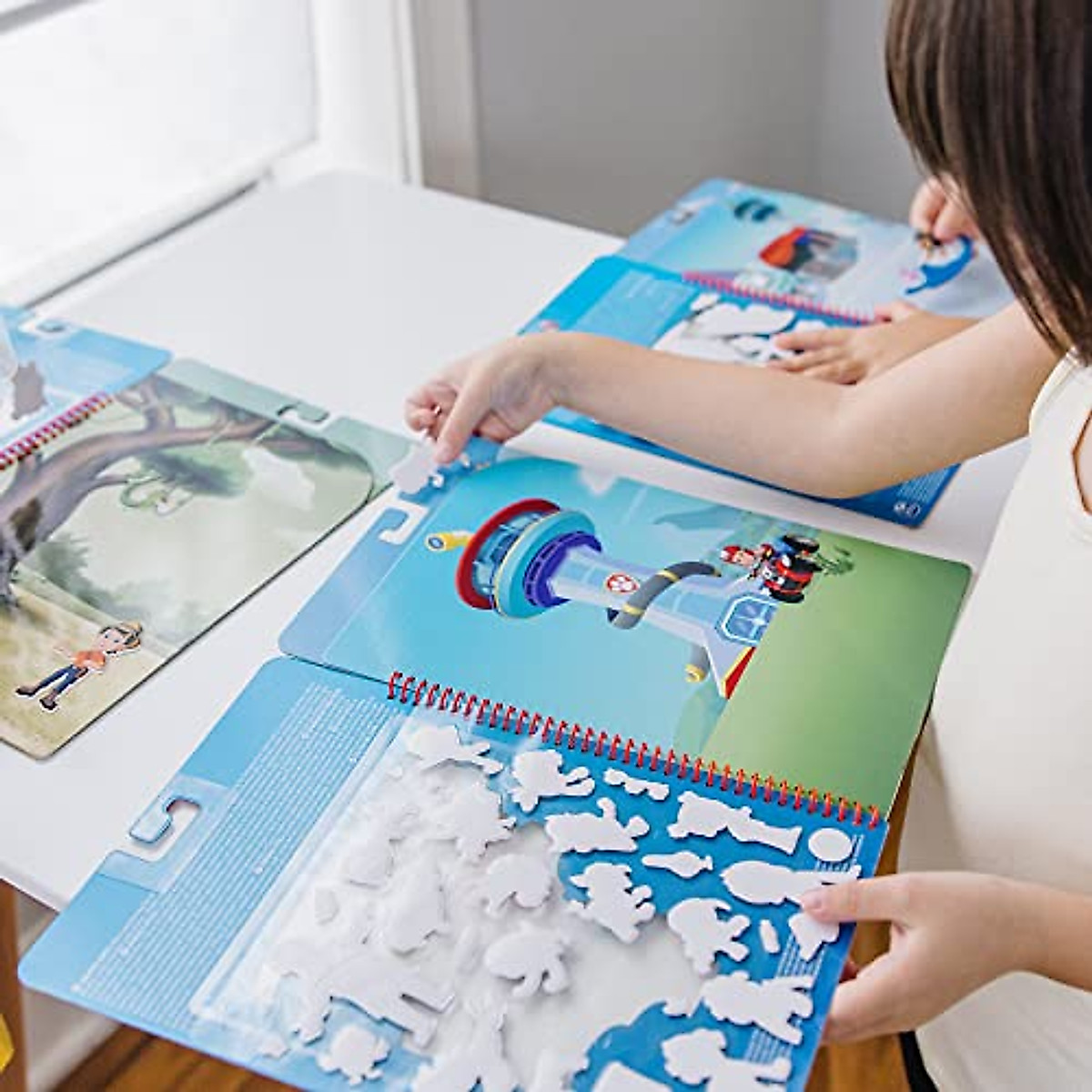 Melissa & Doug PAW Patrol Restickable Puffy Stickers 3-Pack – Adventure Bay, Jake’s Mountain, Jungle - PAW Patrol-Themed Resuable Sticker Activity Sets For Kids