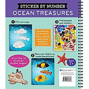 Brain Games - Sticker by Number: Ocean Treasures