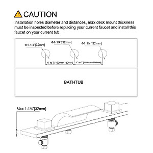 sumerain Roman Tub Faucets Brushed Nickel,Waterfall Spout for High Flow Rate,Include Valve and Trim Set