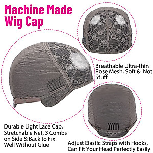 A ALIMICE Black Silky Straight Human Hair Wig with Bangs, 16 Inch, 150% Density, Glueless, 22.5 Inch Cap Size