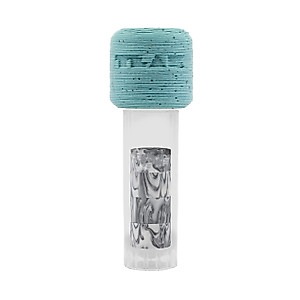 Teak Tuning Apex 71D Urethane Fingerboard Wheels - Cruiser Style, Bowl Shaped, 8.7mm Diameter - ABEC-9 Stealth Bearings - Made in The USA - Grey & White Swirl Colorway