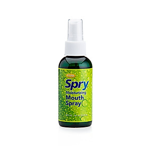 Spry Xylitol Moisturizing Bad Breath Mouth Spray, Bad Breath Treatment Oral Breath Spray with Natural Spearmint, 4.5 fl.oz (Pack of 1)