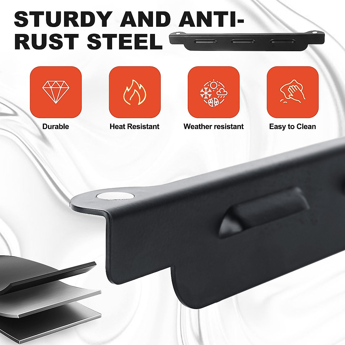 Wind Guards for Blackstone 28 Inch Griddle, Heat Protector Carbon Steel Magnetic Wind Screens