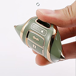 for Honda Key Fob Cover TPU Key Shell Protector Shell Keyless Remote Control Smart Key Fit for Honda Accord Civic CR-V(Red)