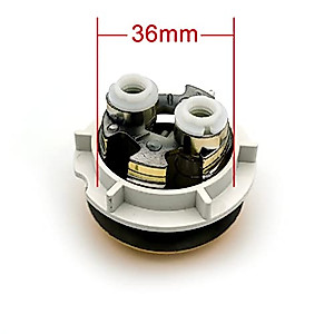 DLOETT Dual Flush Toilet Tank Button Round Shape Push Buttons Bathroom Accessories 38mm