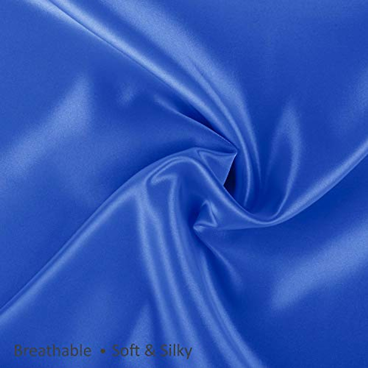 ShopBedding Luxury Satin Pillowcase for Hair – Standard Satin Pillowcase with Zipper, Royal (1 per Pack) – Blissford