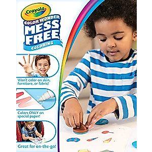 Crayola Color Wonder Scented Markers & Stamps Set, Mess Free Coloring for Toddlers, Gifts for Kids 3+