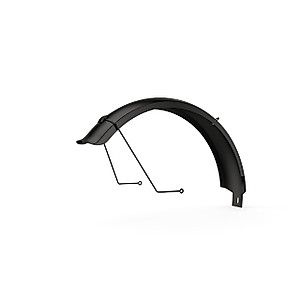 HOVSCO Electric Bike Hardcore Bike Front Rear Fenders Compalicateble for 20"/ 26"/ 27.5" Ebike Fenders Black