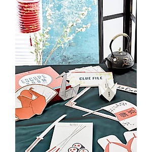 Talking Tables Escape Room Game at Home | Host Your Own Games Night | Japanese Themed | Interactive Ending | for Birthday Party, After Dinner Parties, Entertainment, Adults, Teenagers (Host-Escape)