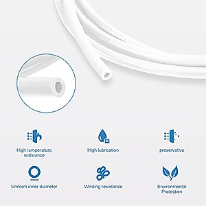 Official Creality 3D Printer Bowden Tube 1M, 3D Printer PTFE Tube Teflon Bowden Tubing Upgrades for 1.75mm Filament Ender 3/Ender 3 V2/Ender 3 Pro/Ender 3 Max/Ender 5 Series/CR 10 Series (1M)