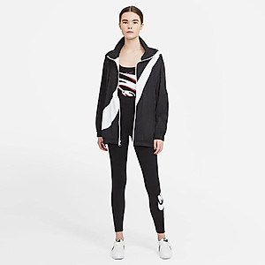 Nike Sportswear Essential Women`s Plus Size High-Waisted Leggings (as1, Alpha, 3X, Plus, Regular, Black(DC6950-010)/W, 3X, Regular)
