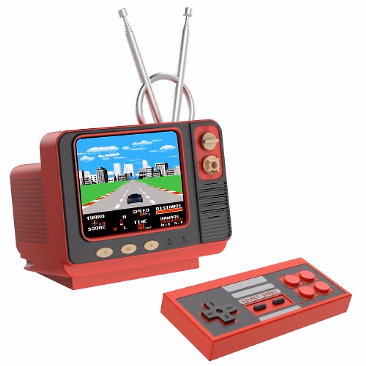 Retro Handheld Games Console Built-in 308 Games 3.0 Inch LCD Mini TV Video Games Player Support AV Output Electronic Games Gift for for Boys Girls Age 4-12