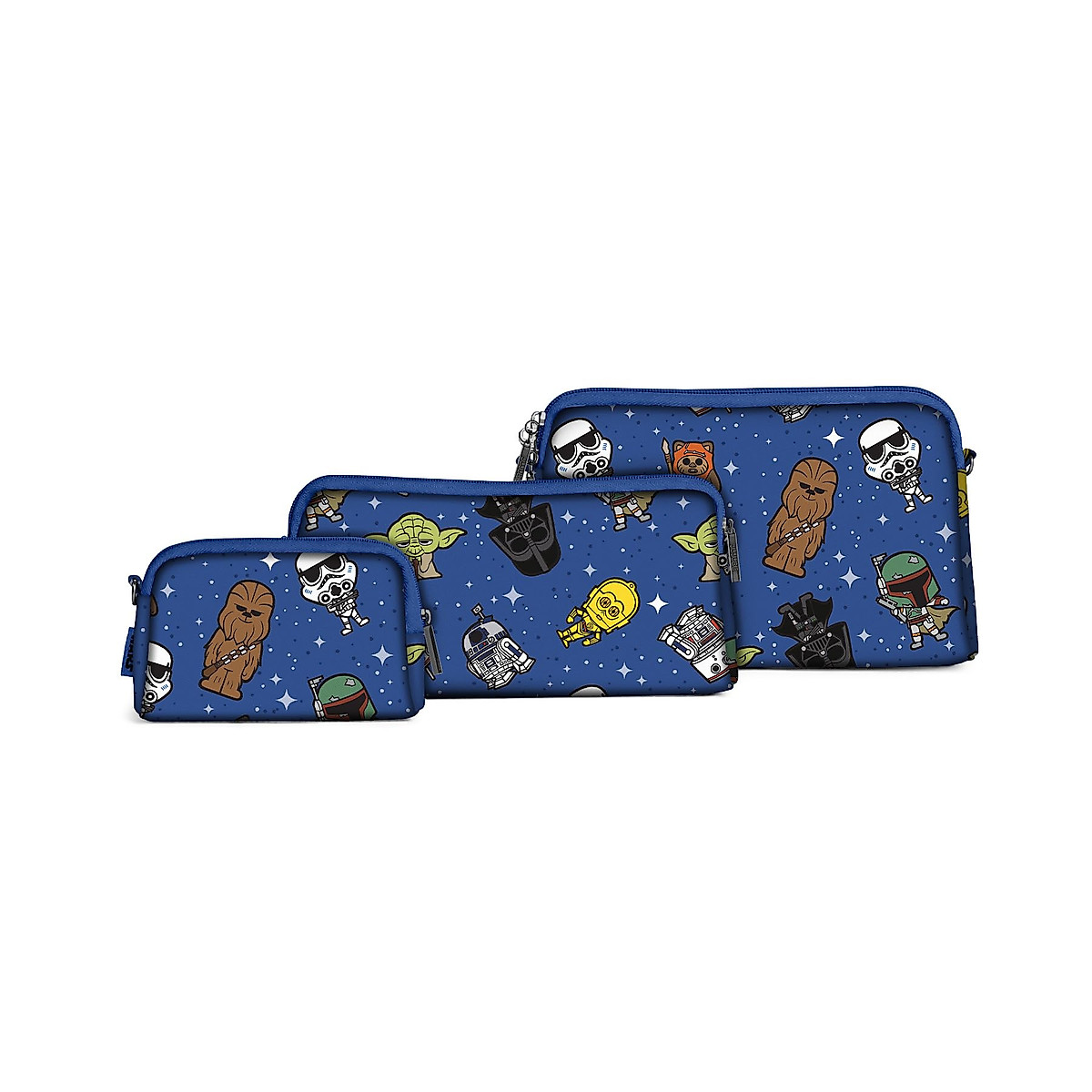 JuJuBe New! Be Set - STAR WARS™ Galaxy of Rivals, Pouches for Organization, Travel Toiletry Bag Set for Women, Party Clutch, Makeup Pouch Bag, Wristlet, Handbag, or Diaper Bag Organization Pouches