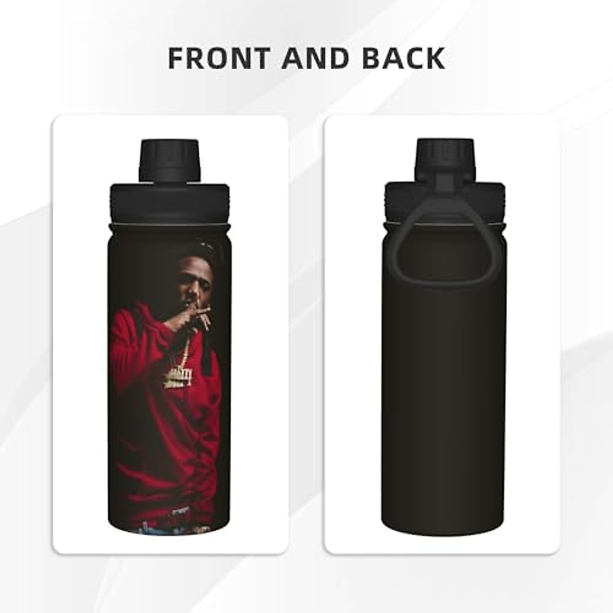 Mozzys Tumbler 18 oz Stainless Steel Sports Insulated Kettle Travel Drinking Cup Water Bottle with Lid