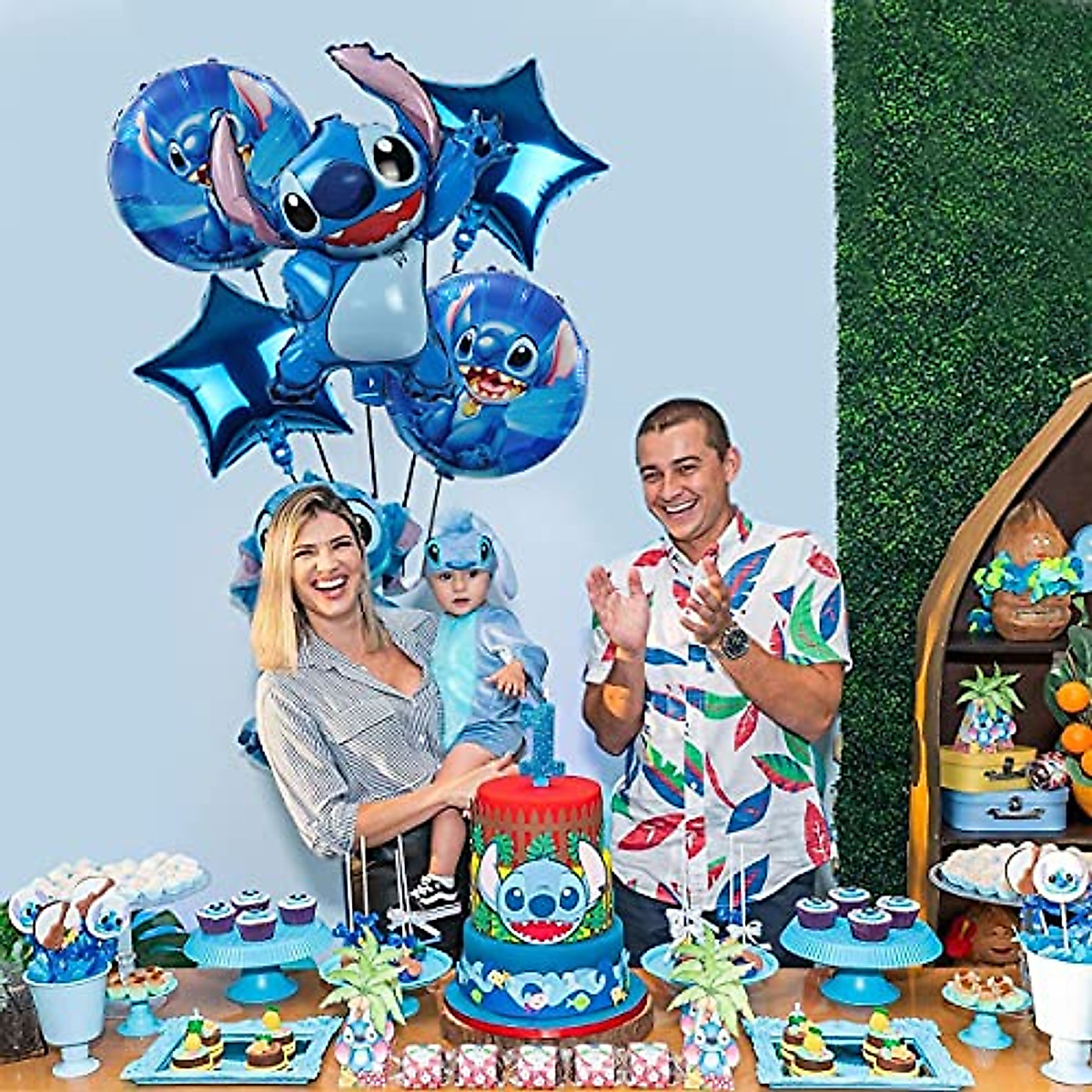 MC TTL Lilo and Stitch Party Lilo and Stitch Balloons for Birthday Party Baby Shower Decorations
