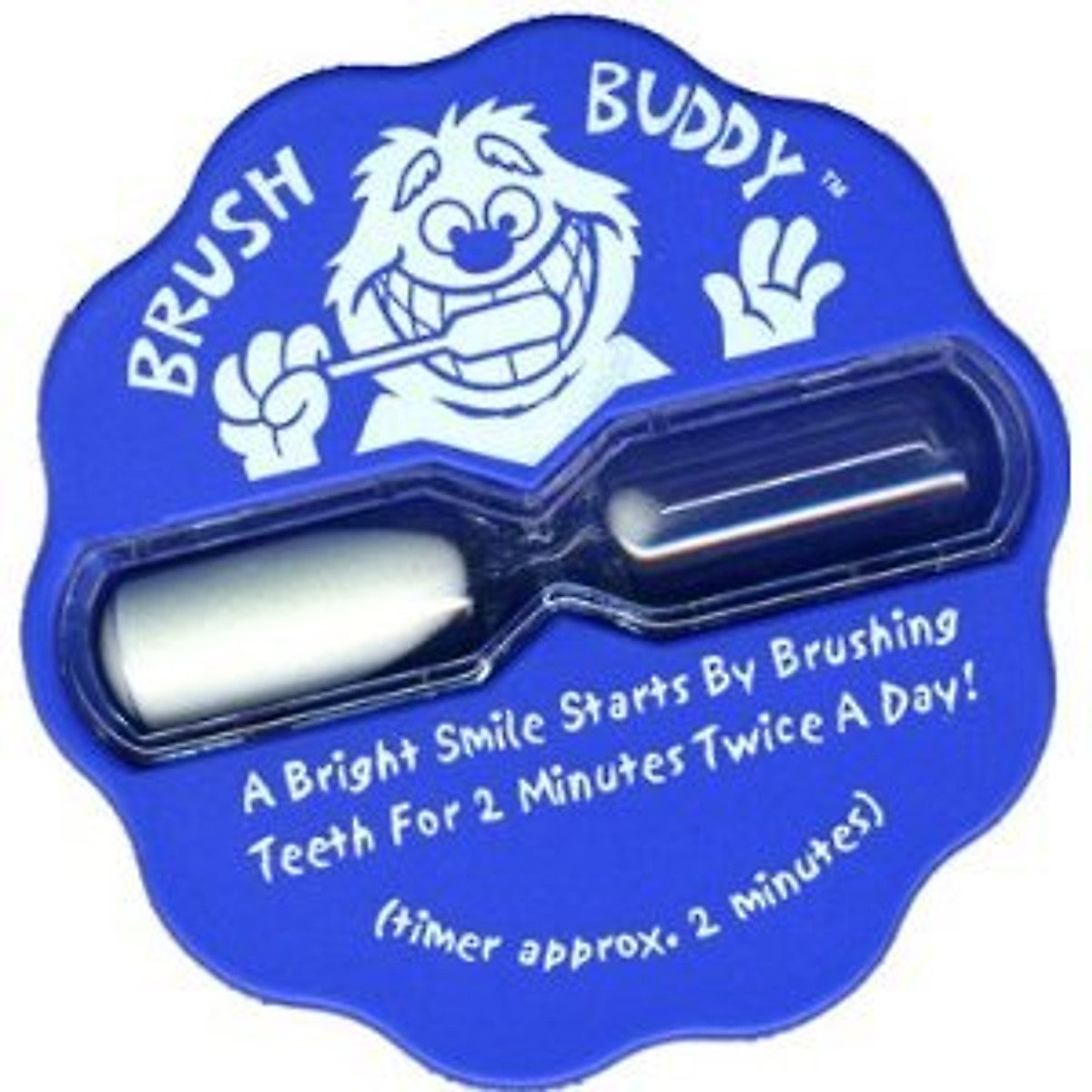 Brush Buddy 2 Minute Sand Timer for Kids Toothbrush Timer and Teeth Care