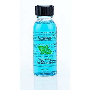 TRAVELWELL Individually Wrapped Hotel Toiletries Amenities Disposable Outlast Mouthwash Bulk Travel Size,Long Lasting Mint,1 Fl Ounce,288 Bottles per Case
