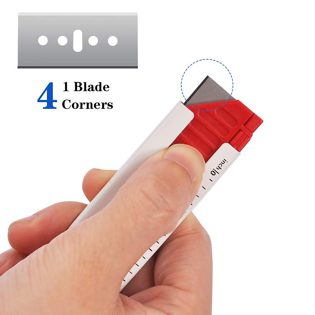 UCEC Utility Knife Blades, 10Pcs Box Cutter Replacement Blades for UCEC Utility Knives with Storage Box