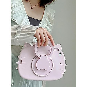 Premium Cute Soft Silicone Cat Pattern Tablet Case with Built-in Foldable Kickstand Shockproof Cover Case for iPad Air 2/ iPad 6/Pro 9.7"