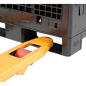 Global Industrial Plastic Folding Bulk Shipping Container, 32x30x25, 1800 lb. Capacity