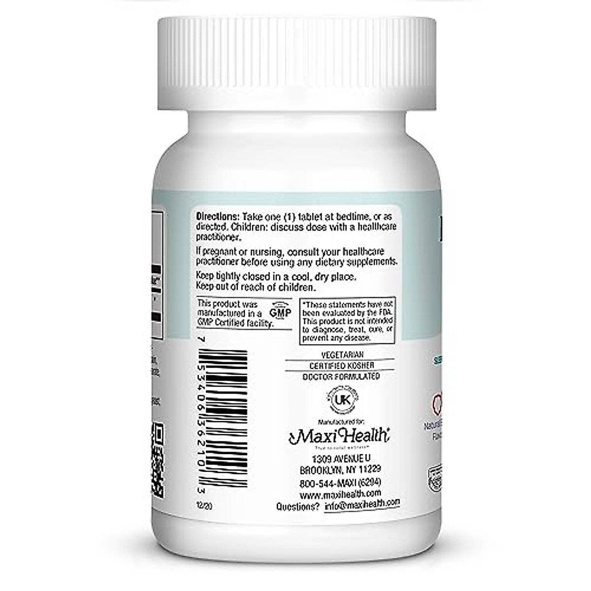 Maxi Health Extra-Strength Mel-O-Chew 5 MG Kosher Chewable Melatonin, Berry Flavor (100 Tablets)